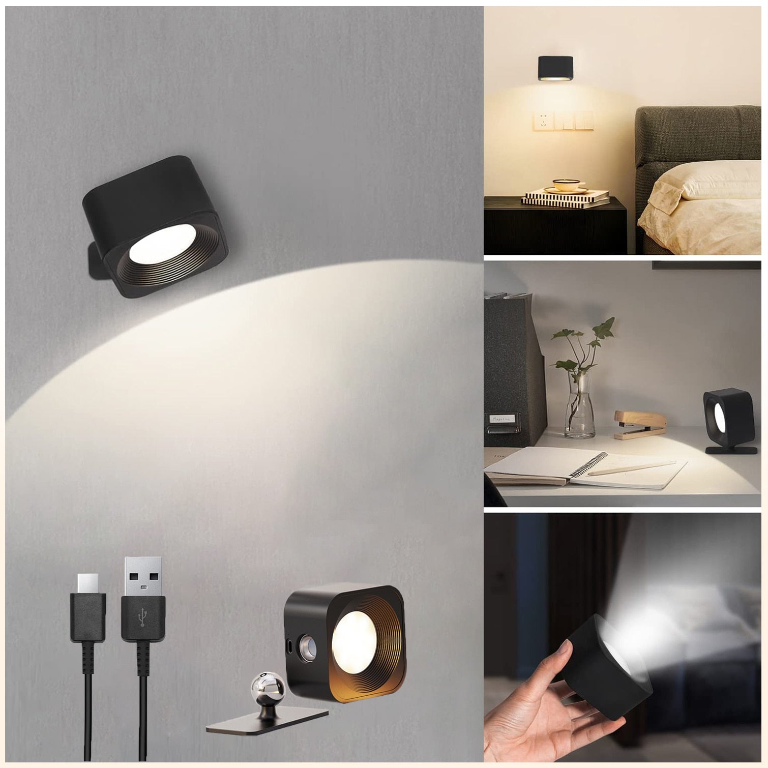 Mini projecteur LED 360 - Sans-fil et magnétique – GadgetBox